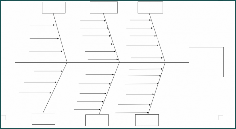 》Free Printable Blank Fishbone Diagram Template