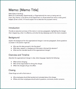 》Free Printable Business Memorandum