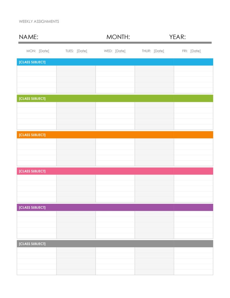》Calendar Planning Template