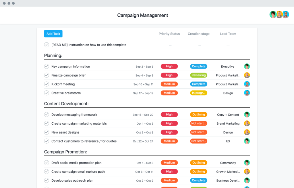 》Campaign Planning Template