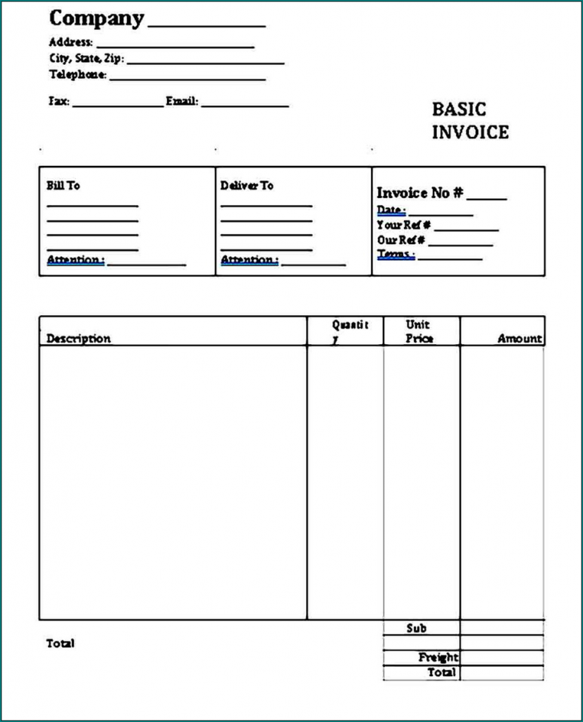 》Free Printable Carpenter Receipt Template
