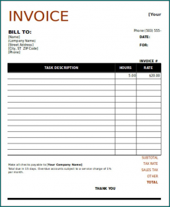 》Free Printable Carpenter Receipt Template