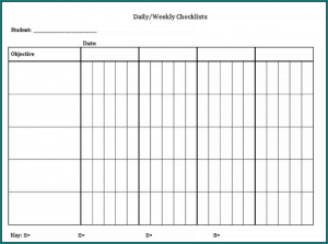 》Free Printable Daily Checklist Template