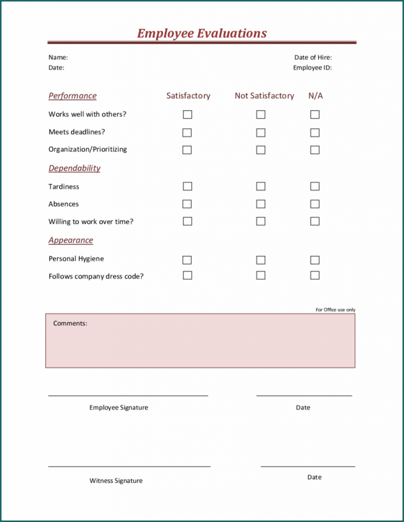 》Free Printable Employee Feedback Form