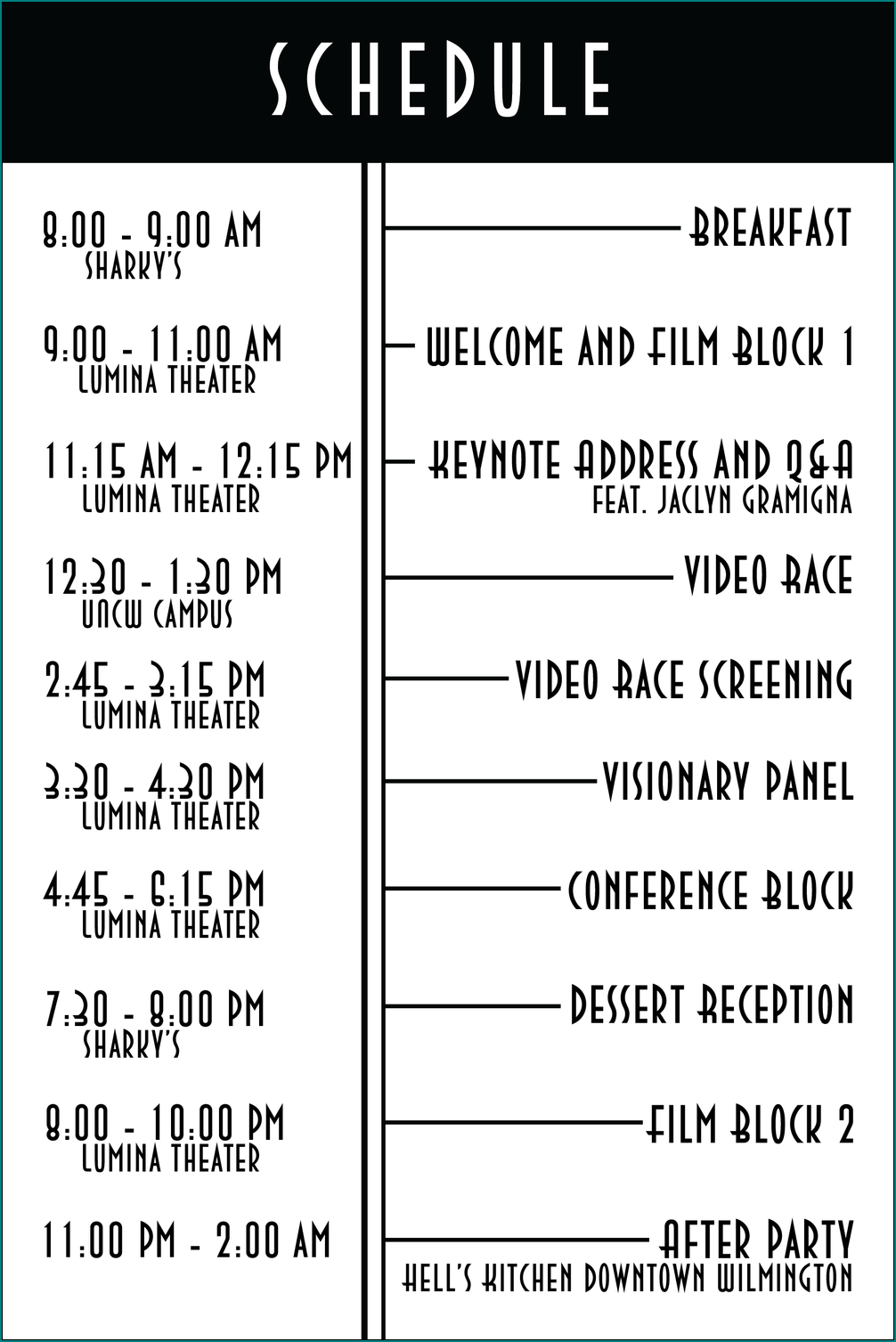  Free Printable Event Schedule Template