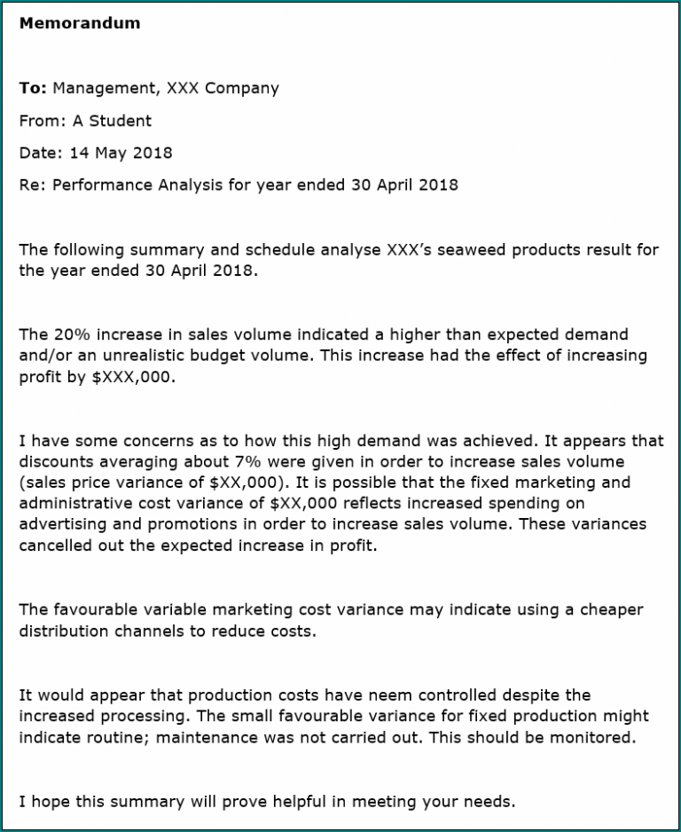 》Free Printable Business Memorandum