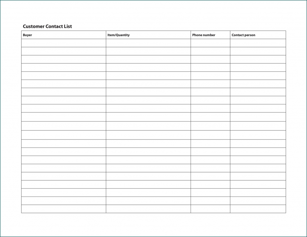 》Free Printable Company Phone Directory Template