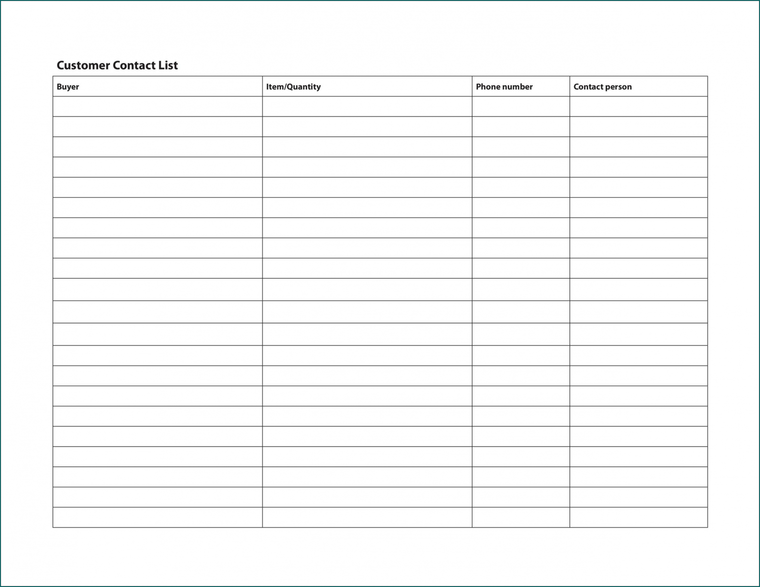》Free Printable Company Phone Directory Template