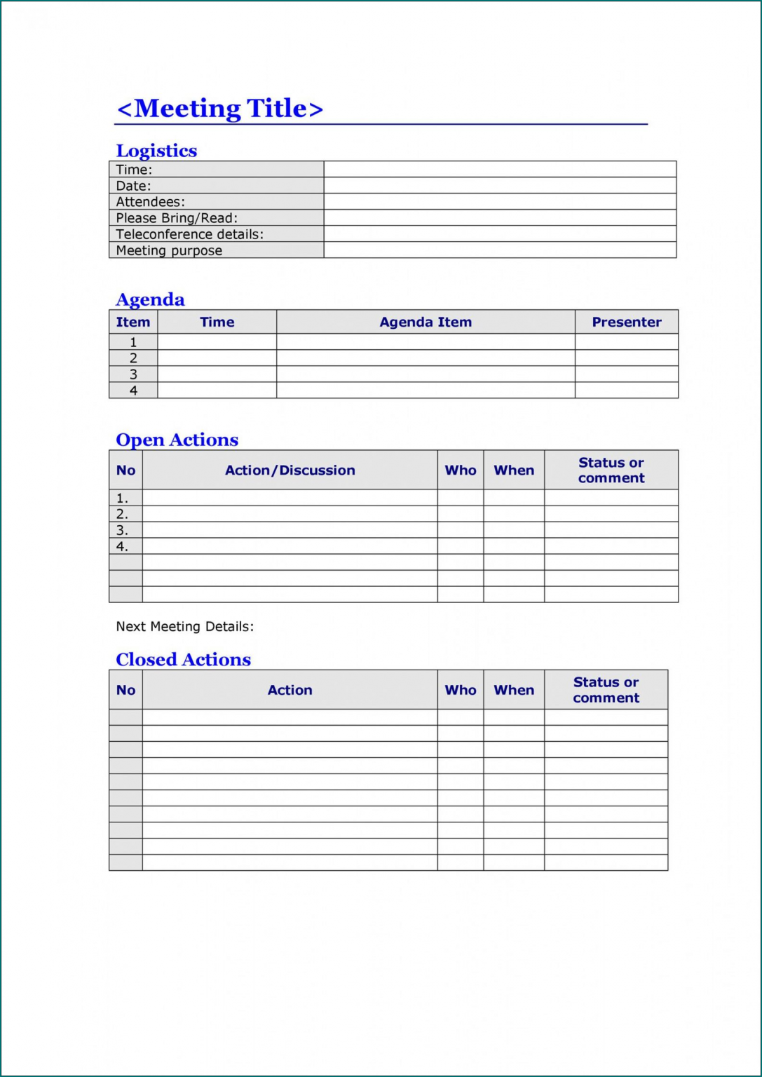 》Free Printable Conference Program Template