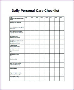 》Free Printable Daily Checklist Template