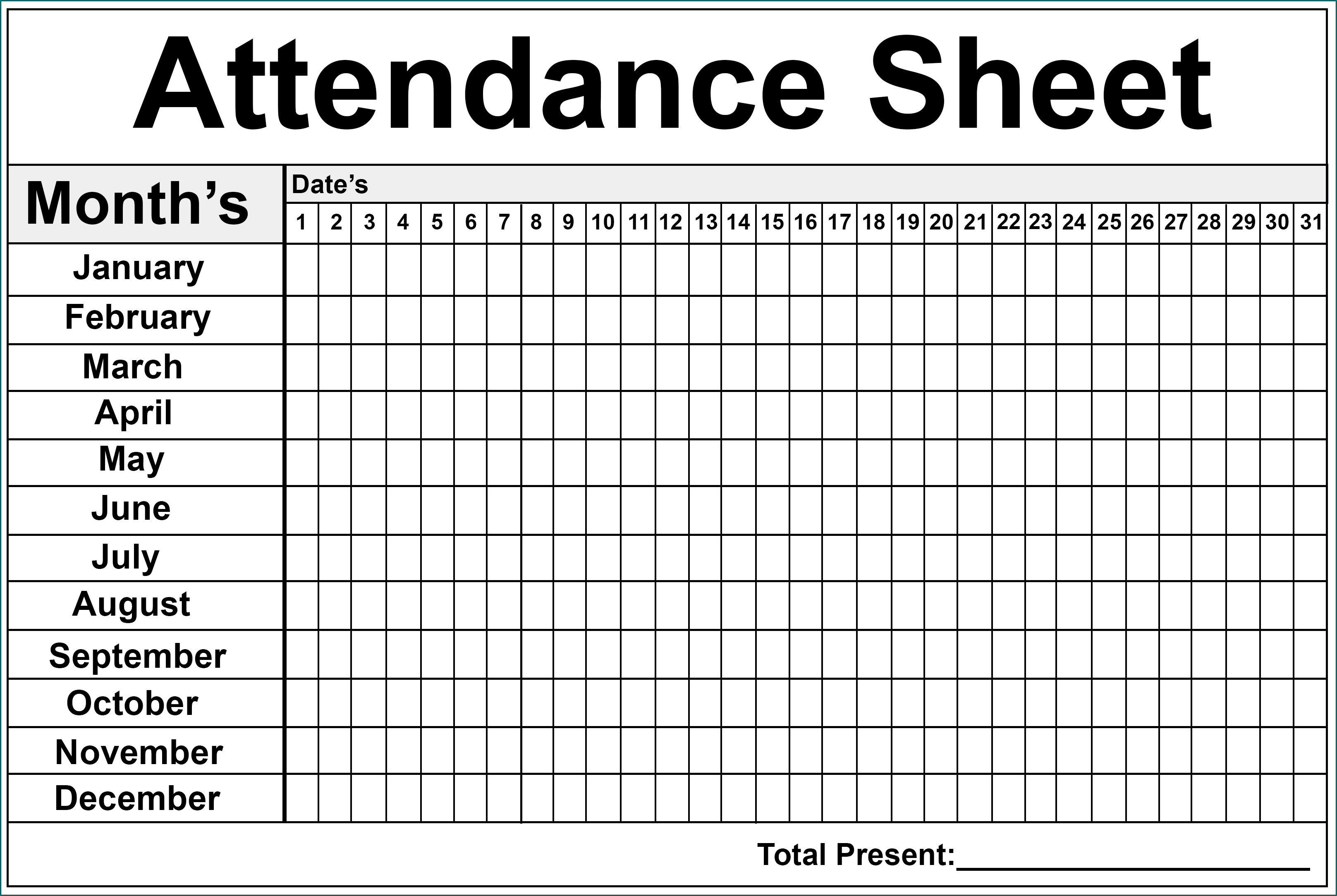  Free Printable Employee Absence Schedule Template Bogiolo