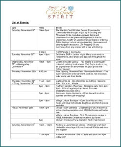 》Free Printable Event Program Template Word