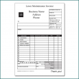 》Free Printable Lawn Care Receipt Template
