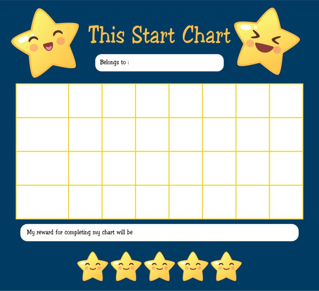 》Printable Sticker Chart Template