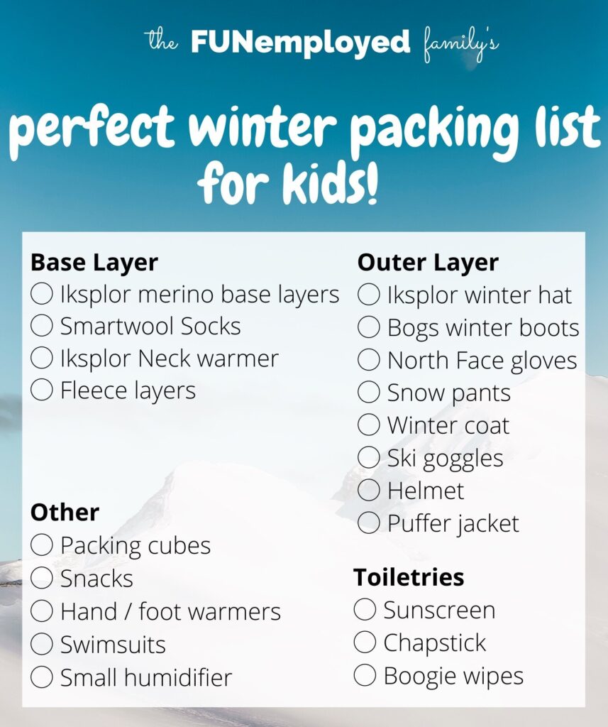 》Printable Winter Travel Checklist Template