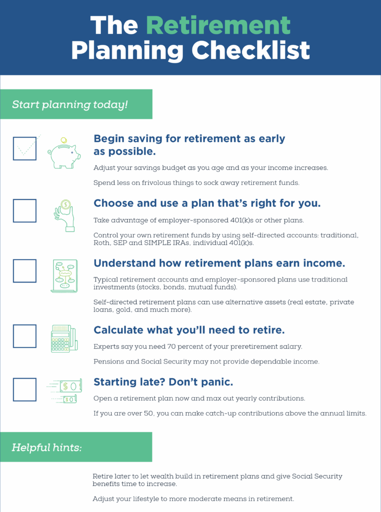 》Retirement Planning Checklist Template