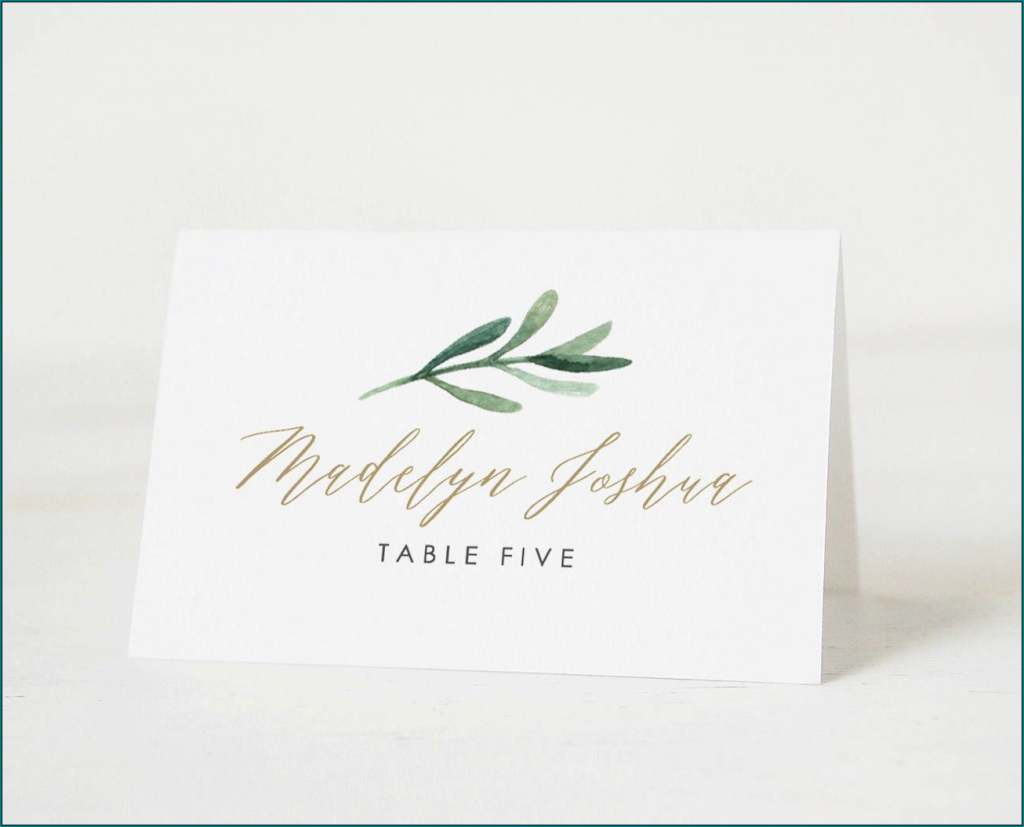 》Free Printable Table Name Cards Template