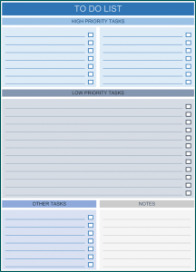 Excel To Do List Template Example | Bogiolo