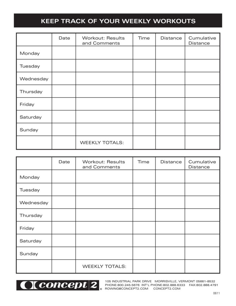》Exercise Planning Template