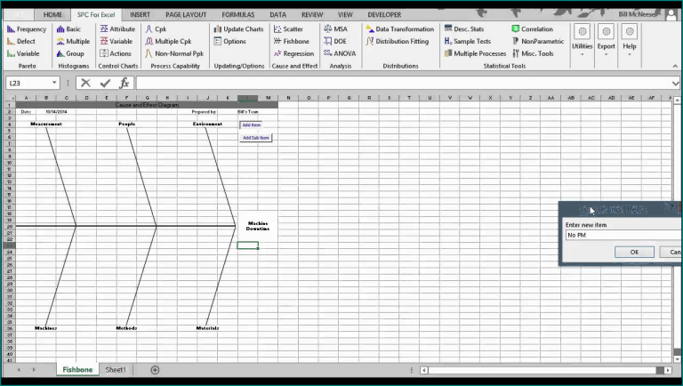 》Free Printable Fishbone Diagram Excel