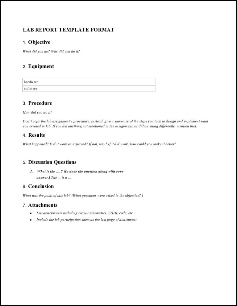 》Lab Report Template