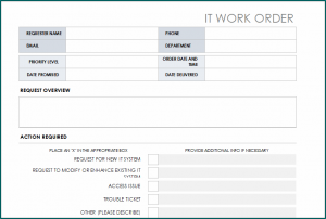 》Free Printable Maintenance Work Order Form