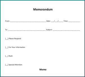 》Free Printable Memorandum Template
