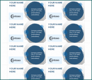 》Free Printable Name Card Template