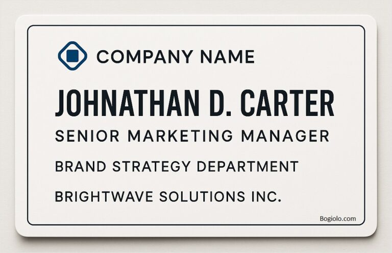 》Free Customizable Name Tag Template (Word)