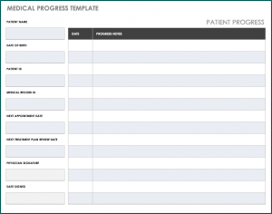 》Free Printable Personal Medical Health Record Sheet Template