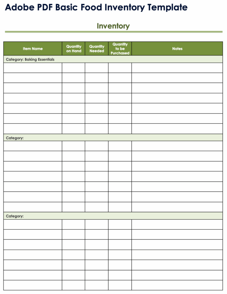 》Physical Inventory Count Sheet Template