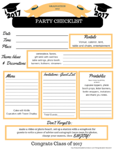 》Printable Graduation Planning Template