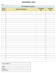 Printable Staff Count Sheet Template Example | Bogiolo