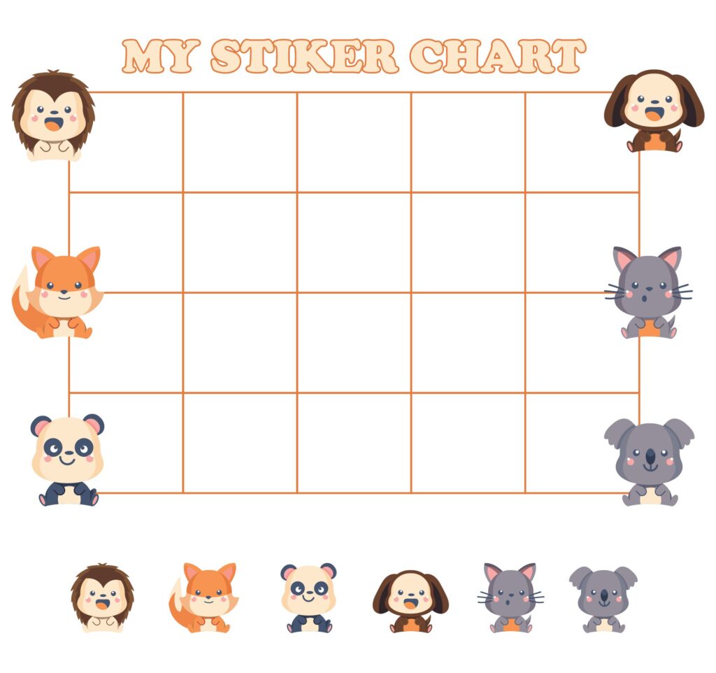 》Printable Sticker Chart Template