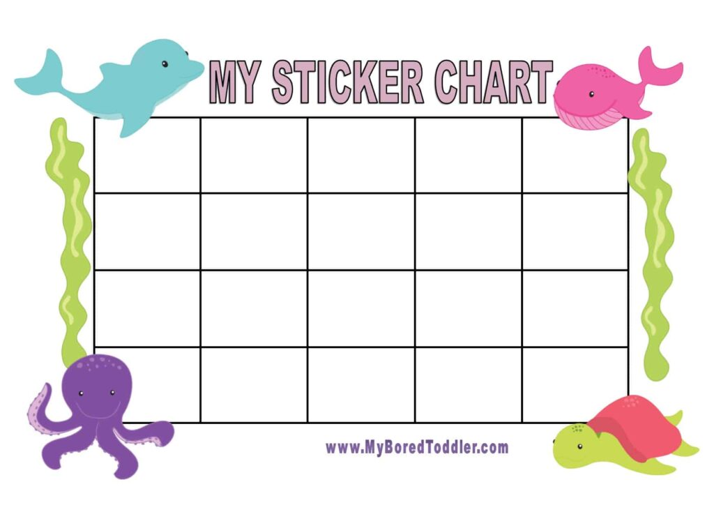 》Printable Sticker Chart Template