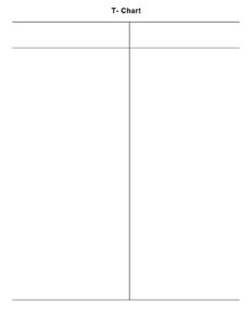 》Printable T Chart Template