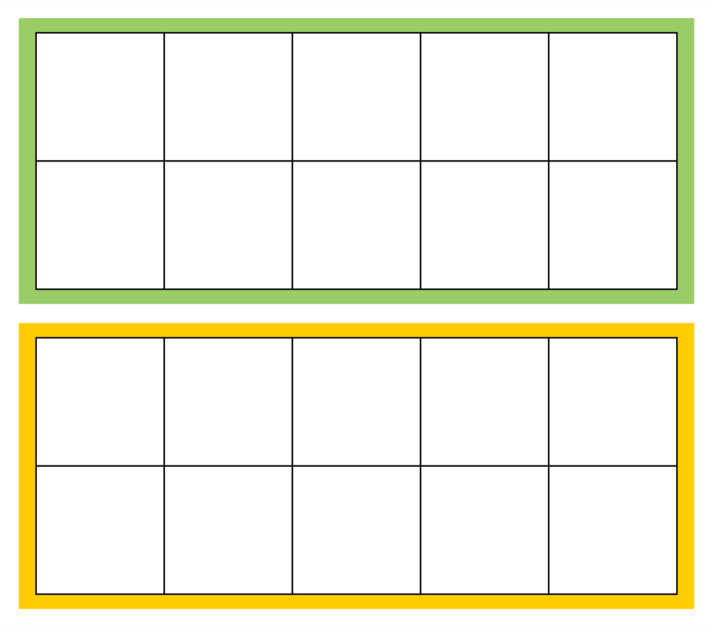 》Printable Ten Frame Template