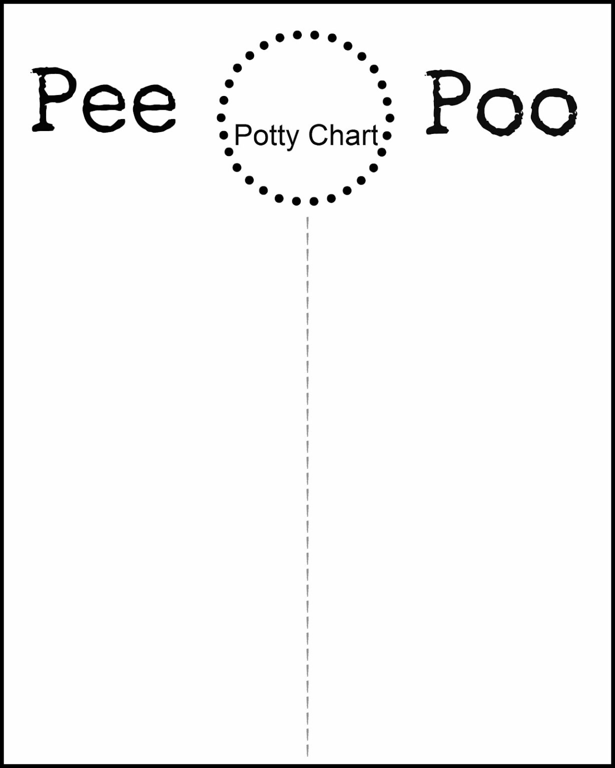 》Printable Toilet Chart Template