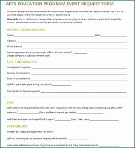 》Free Printable Program Format For Events