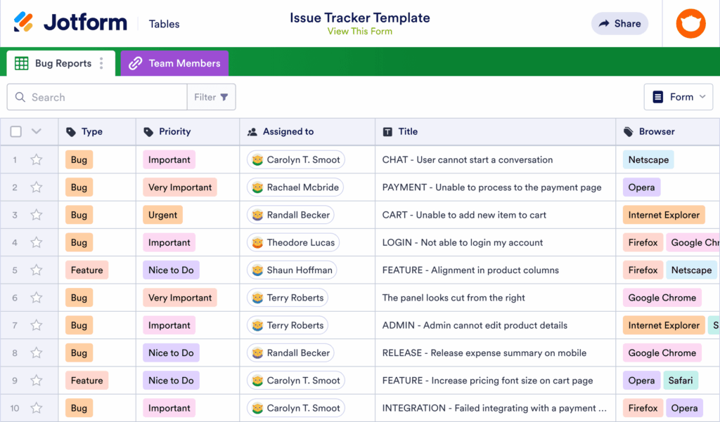 》Project Issue Tracker Template (Excel)
