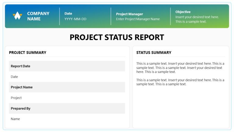 》Project Report Template (Word)