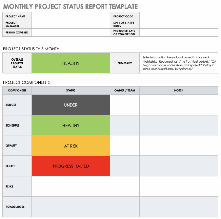 》Project Report Template (Word)