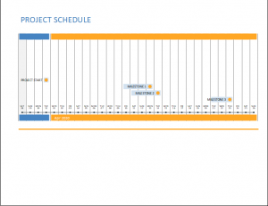 》Free Printable Project Schedule Template