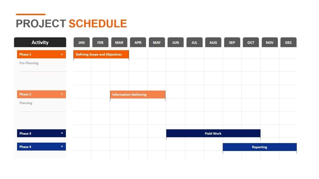 》Project Timetable Template (Word)