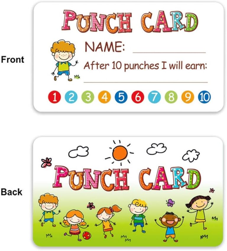 》Punch Card Template (Word)