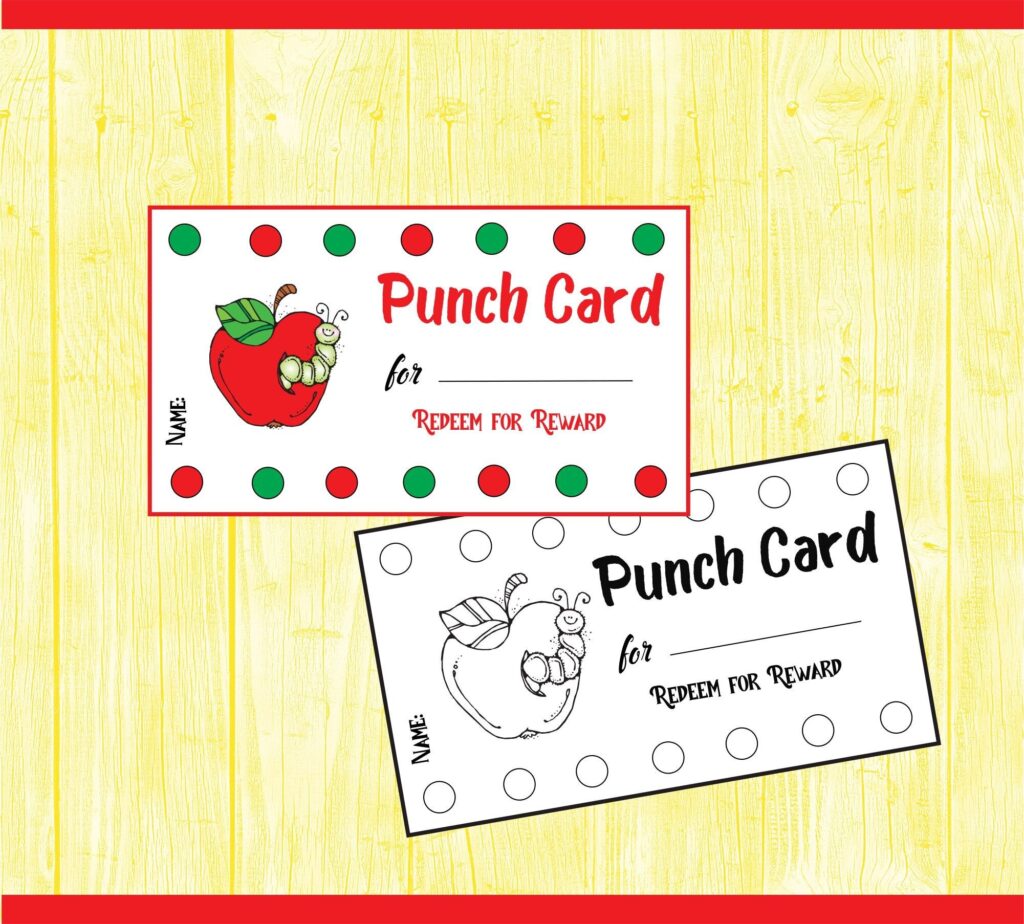 》Punch Card Template (Word)