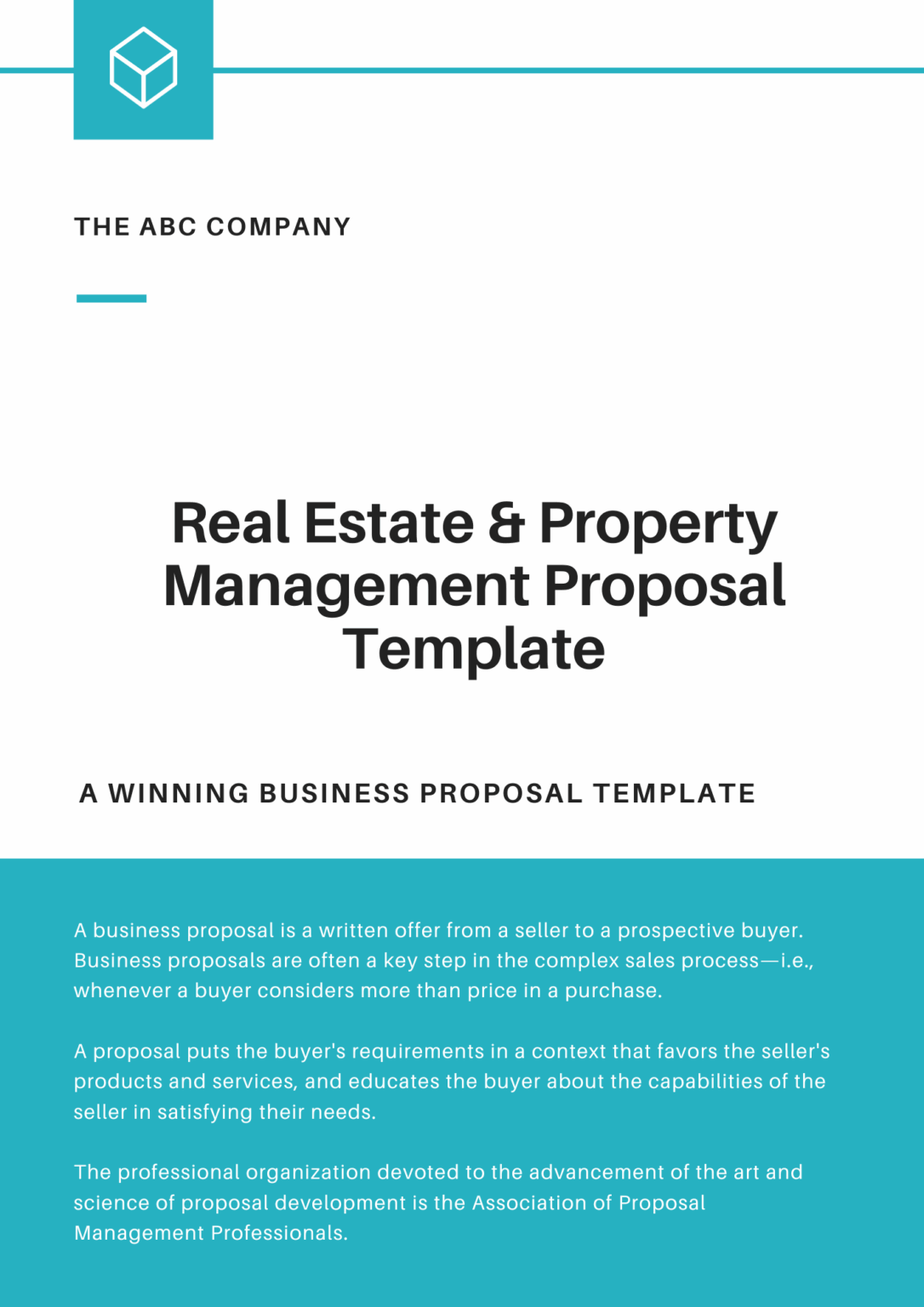 》Real Estate Proposal Template (Word)
