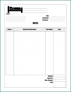 》Free Printable Reservation Receipt Template