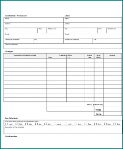 》Free Printable Carpenter Receipt Template
