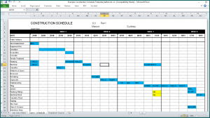 》Free Printable Construction Schedule Template Excel